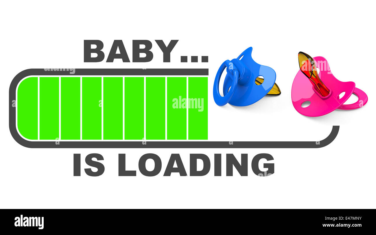 BABY IS LOADING Stock Photo - Alamy