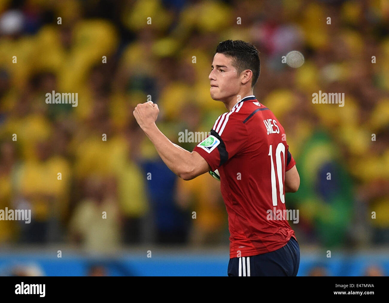 Fortaleza, Brazil. 04th July, 2014. James Rodriguez of Colombia ...