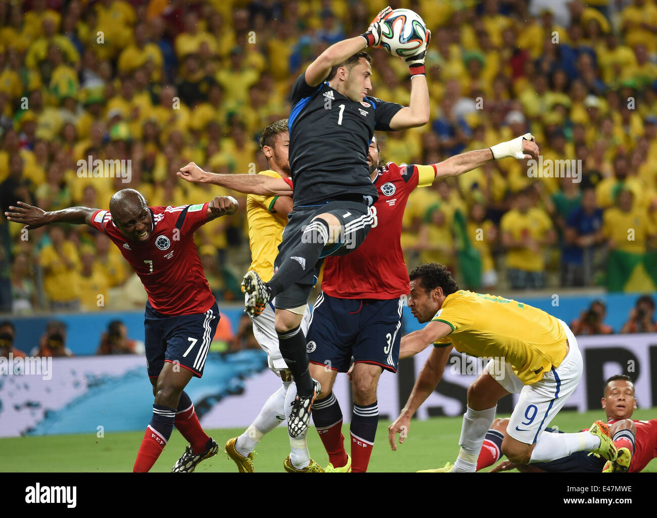 Fortaleza, Brazil. 4th July, 2014. Colombia's goalkeeper David Ospina ...