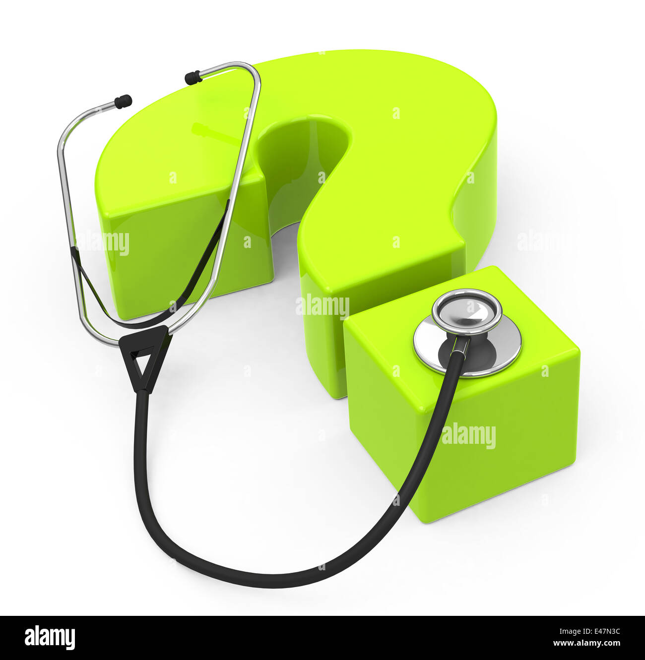Stethoscope question mark Cut Out Stock Images & Pictures - Alamy