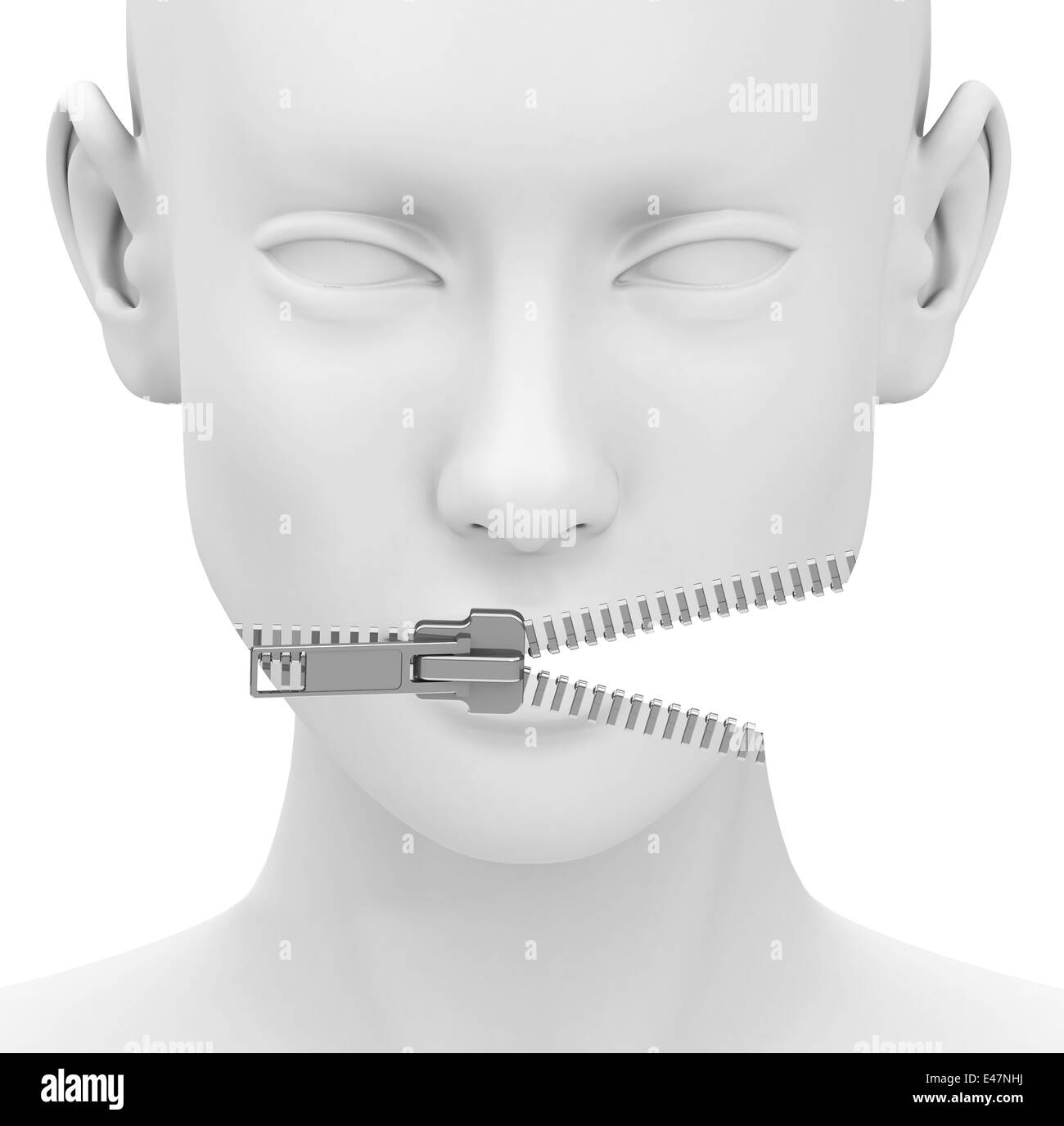 Keep be quiet Black and White Stock Photos & Images - Alamy