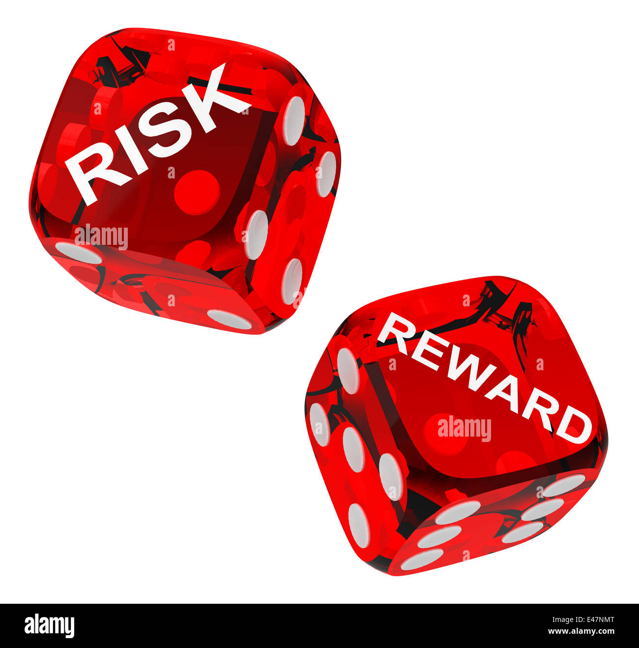 risk and reward dices Stock Photo - Alamy