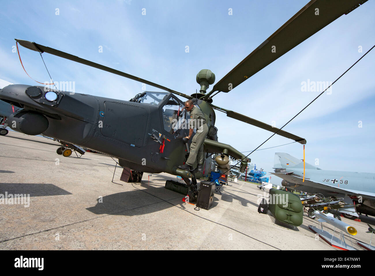 Eurocopter Tiger combat helicopter Stock Photo - Alamy