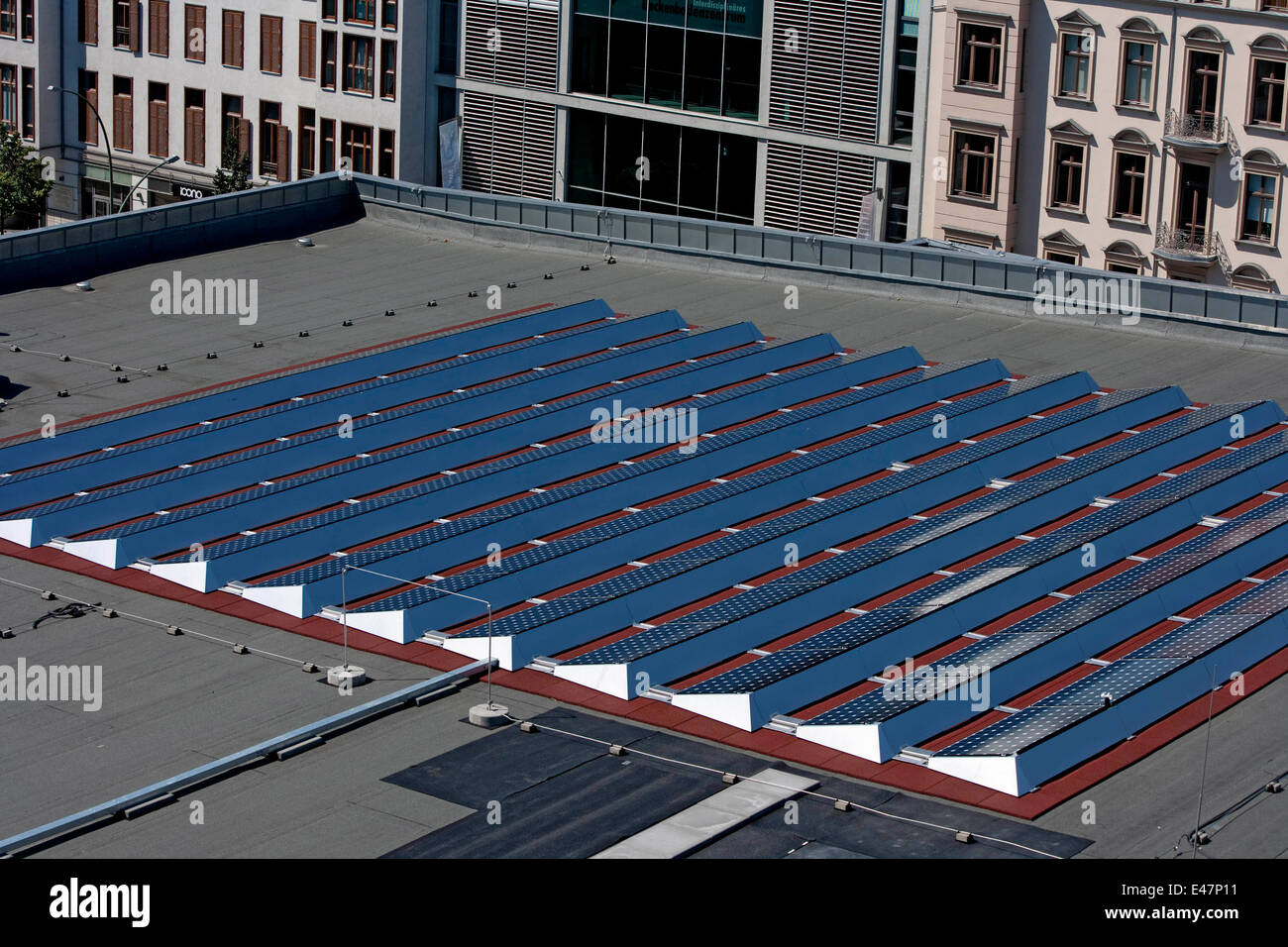 Solar panels on the Friedrichstadt Palace Stock Photo - Alamy