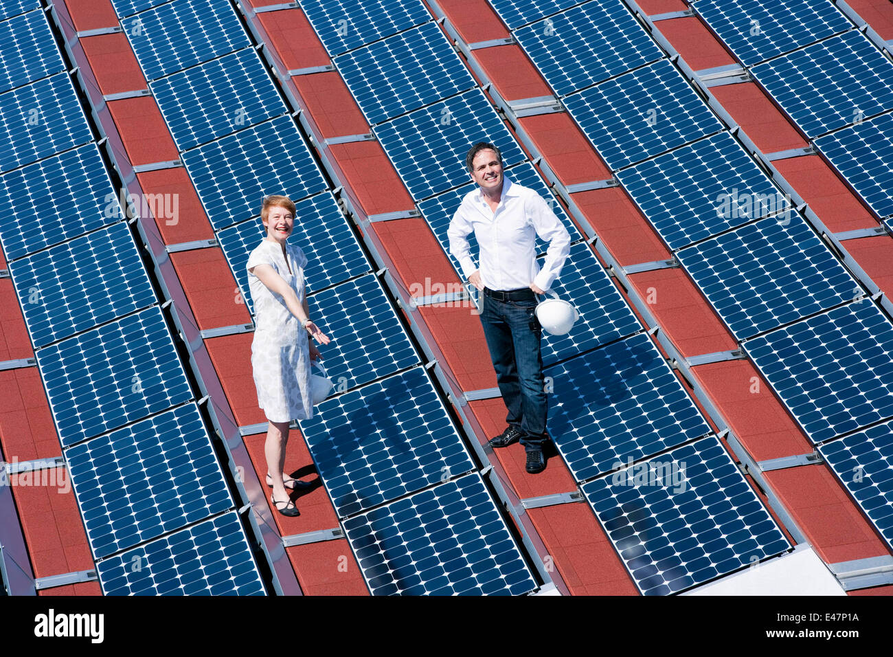 Solar panels on the Friedrichstadt Palace Stock Photo - Alamy