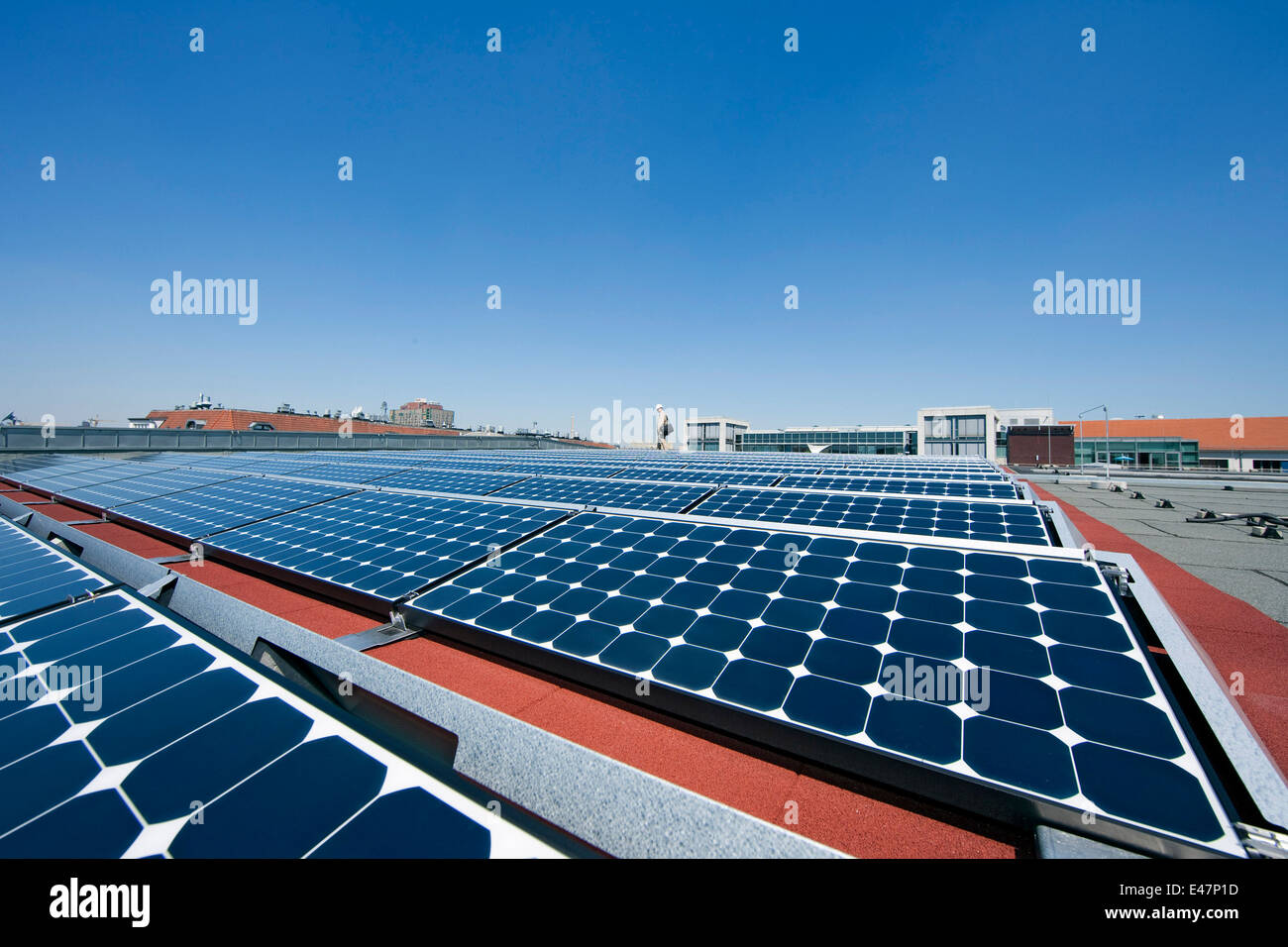 Solar panels on the Friedrichstadt Palace Stock Photo - Alamy