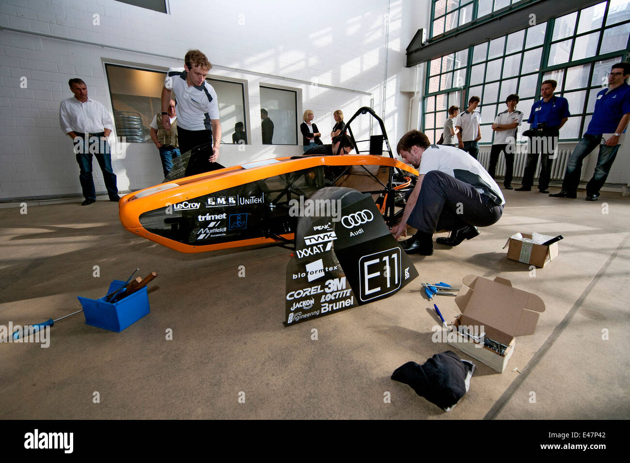 Electric race car zedX Vision Stock Photo - Alamy