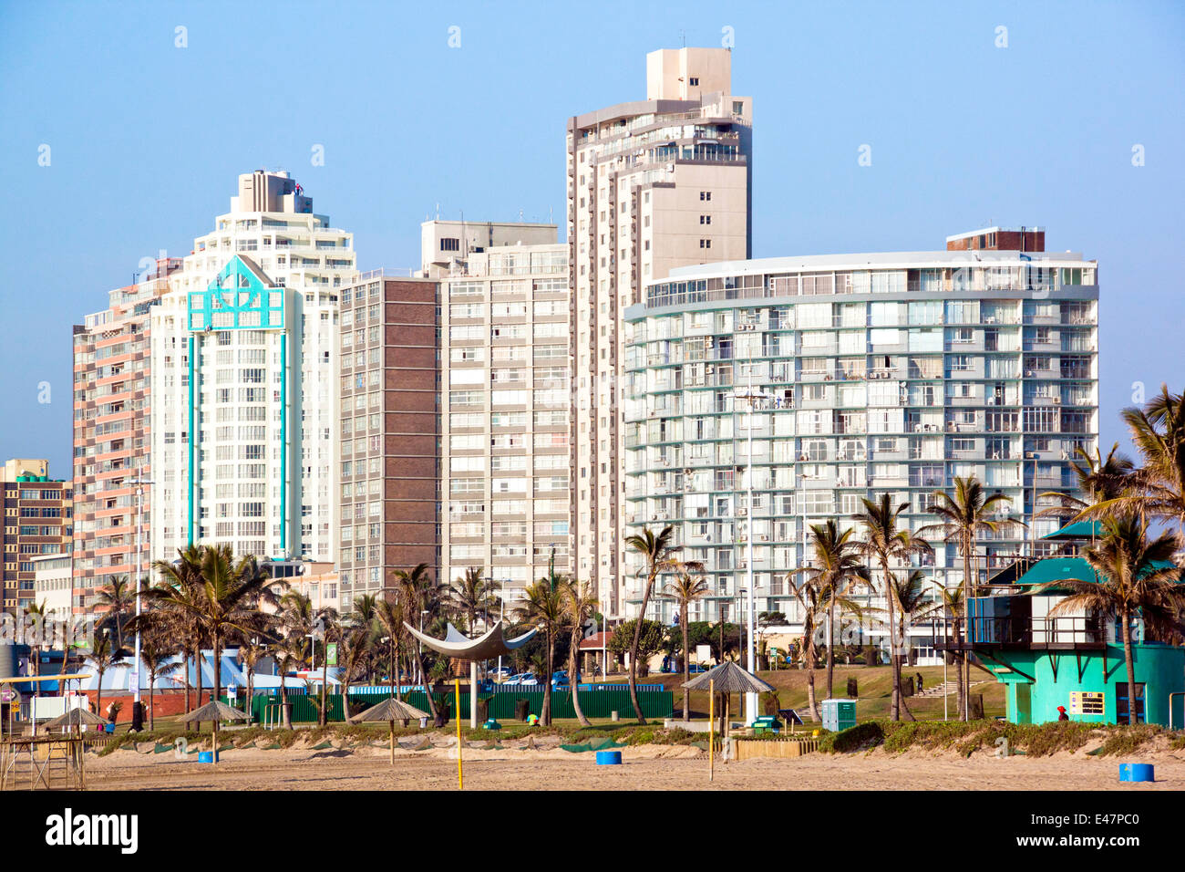 DURBAN, SOUTH AFRICA - JULY 2, 2014: residential and commercial ...