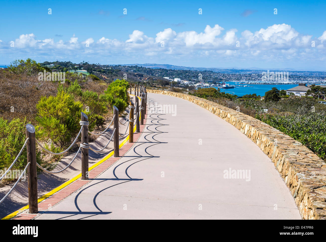 Scenic walking path. Cabrillo National Monument, San Diego, California ...