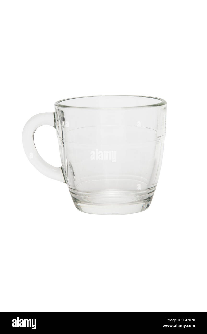 Glass cup isolated on white background with clipping path Stock Photo ...