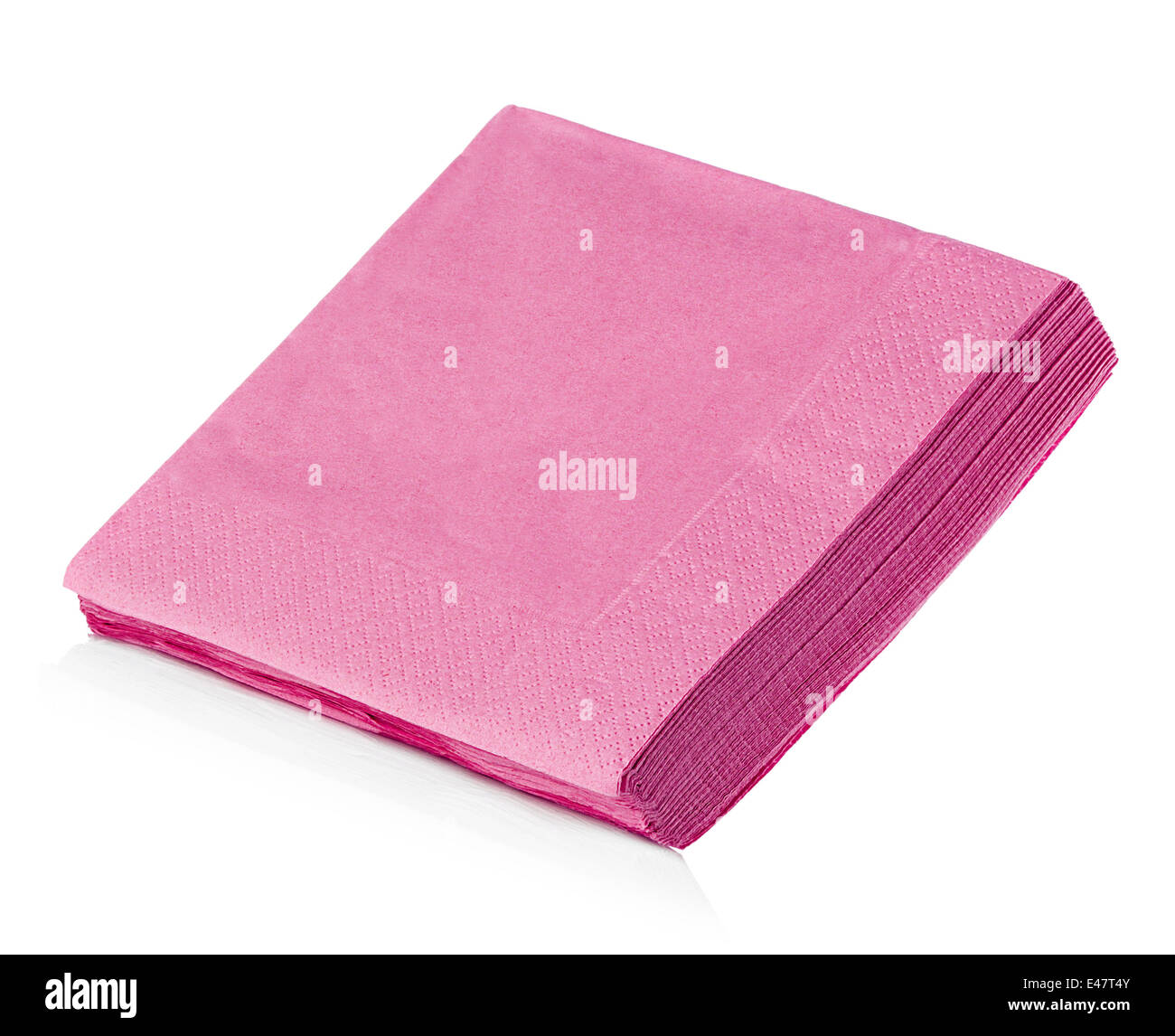 Napkins isolated on white background Stock Photo - Alamy