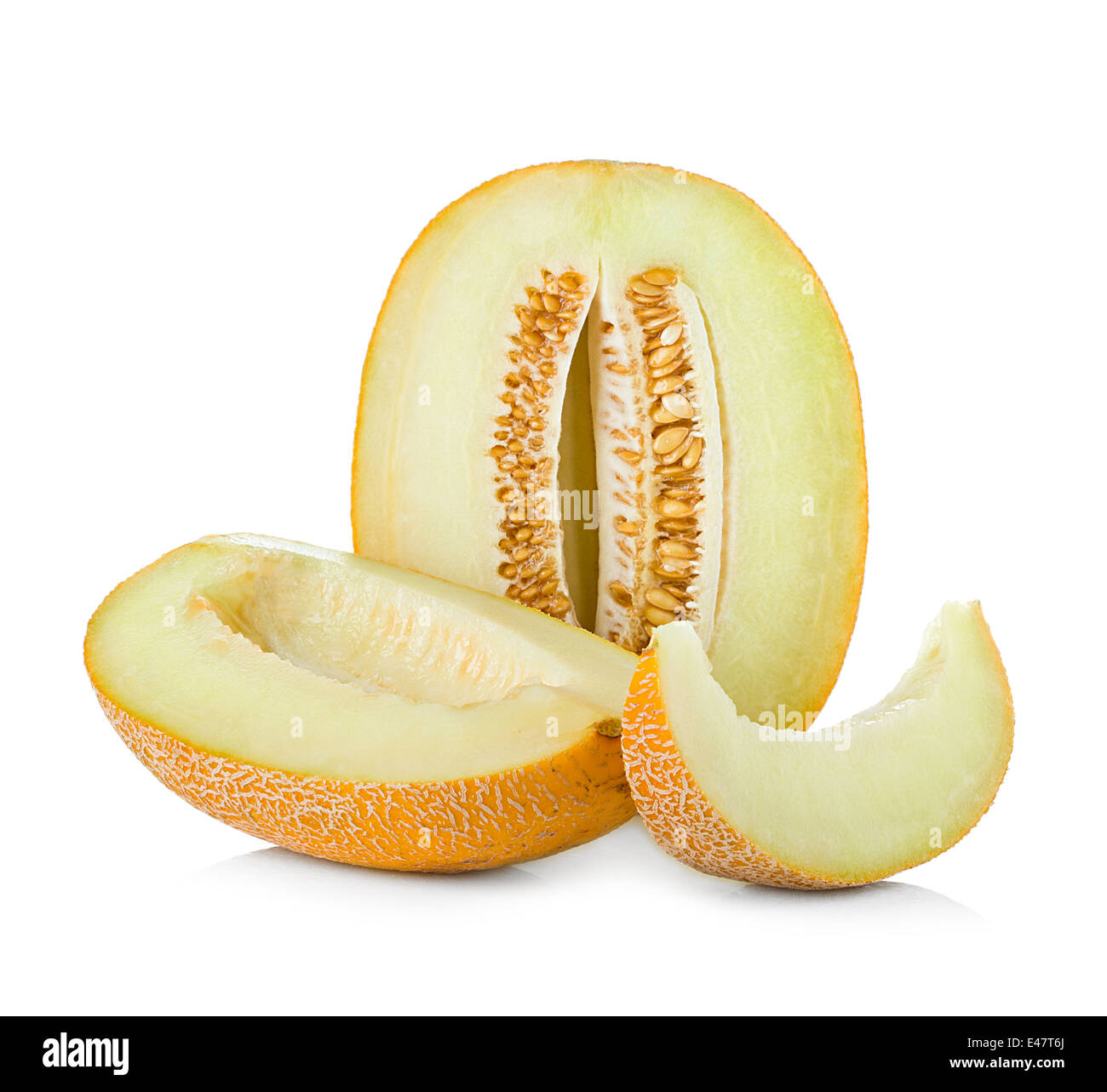 Melon isolated on white background Stock Photo - Alamy