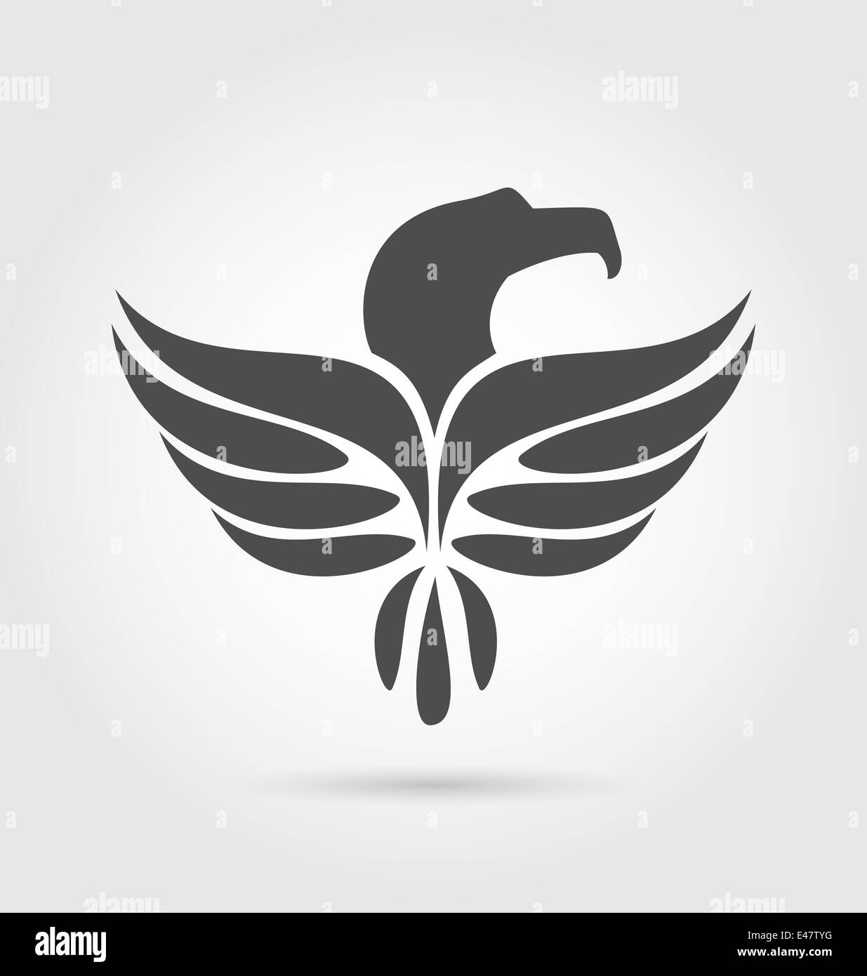 Illustration eagle symbol isolated on white background Stock Photo - Alamy