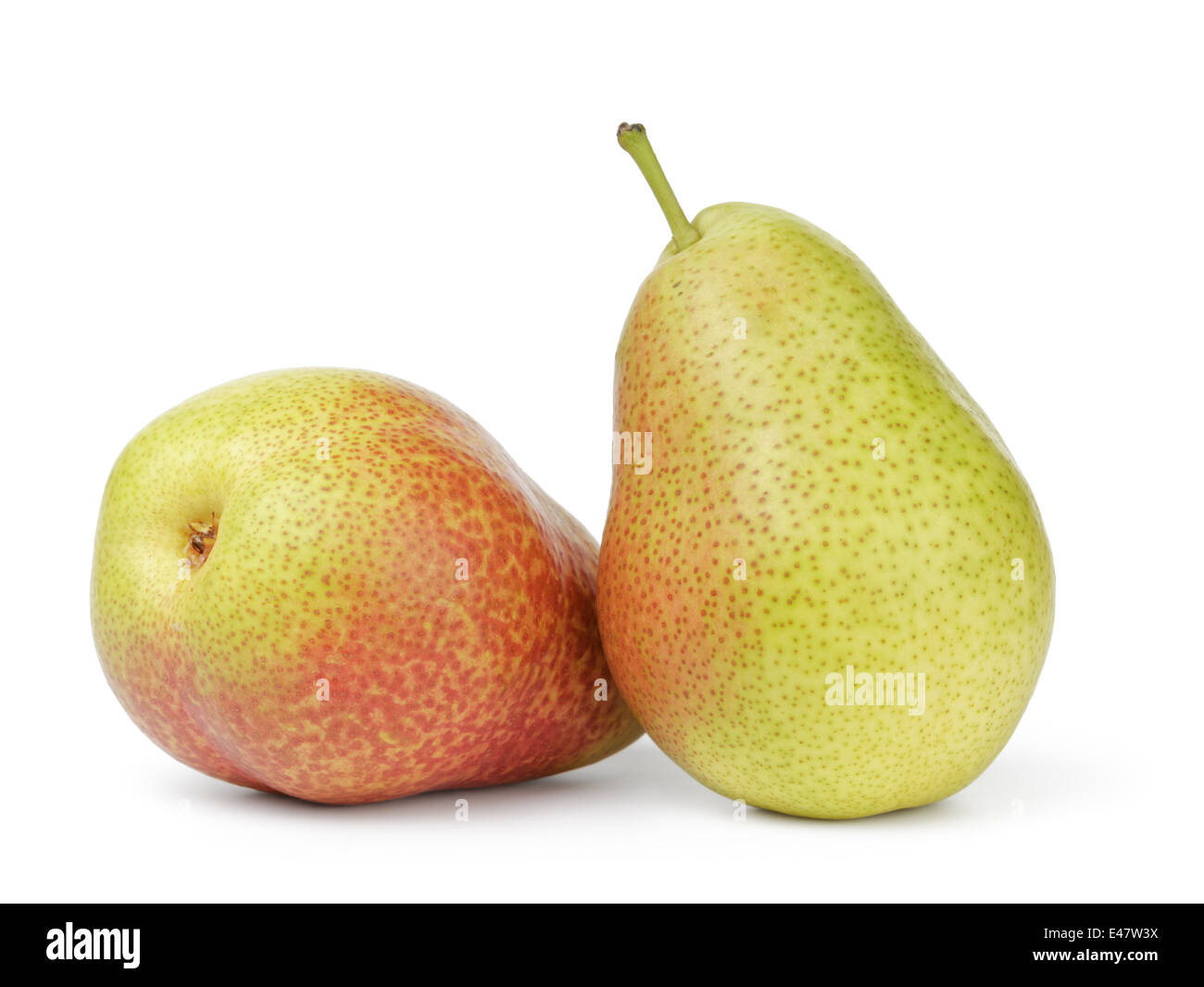 ripe forelle pears, isolated on white background Stock Photo - Alamy
