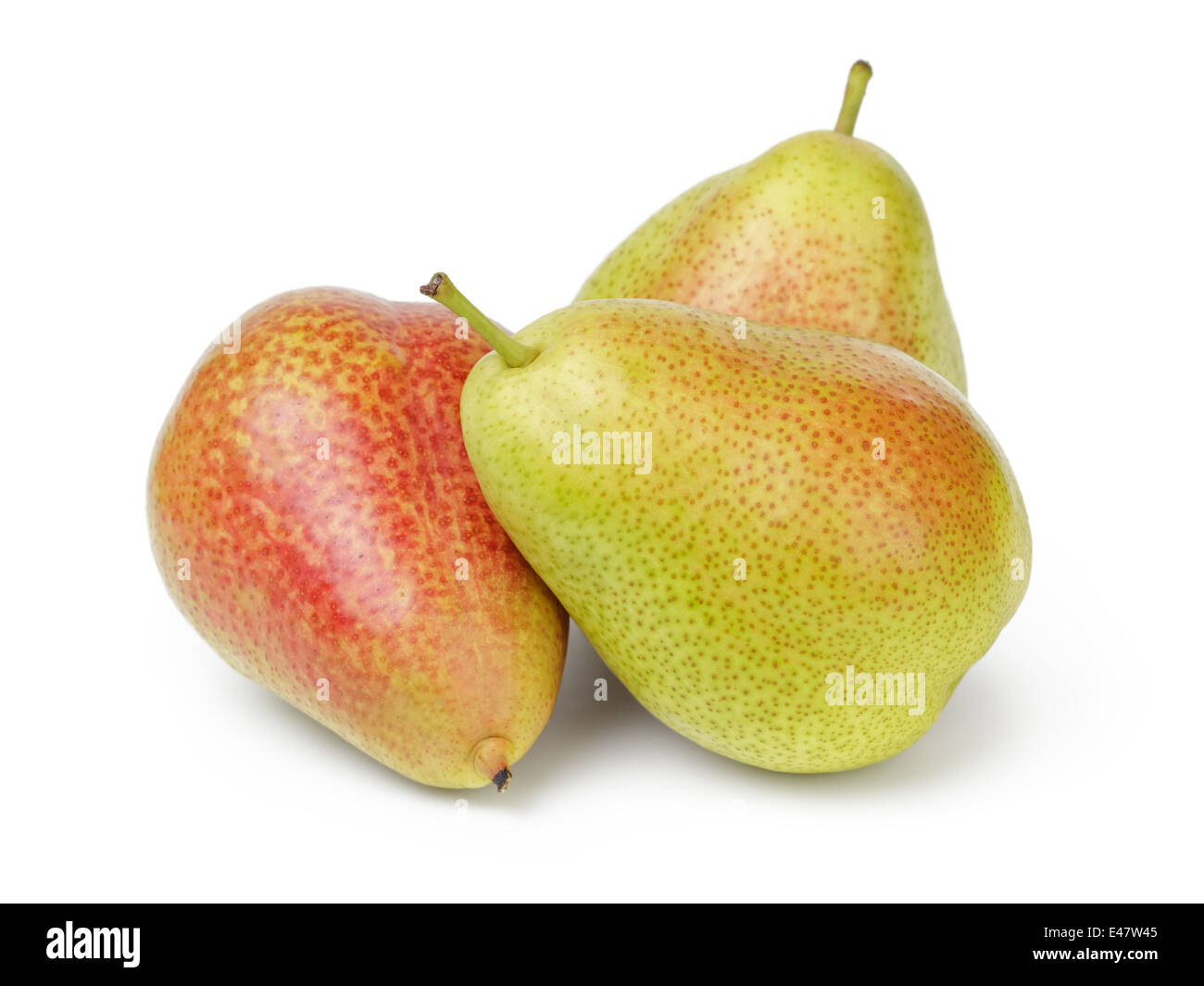ripe forelle pears, isolated on white background Stock Photo - Alamy
