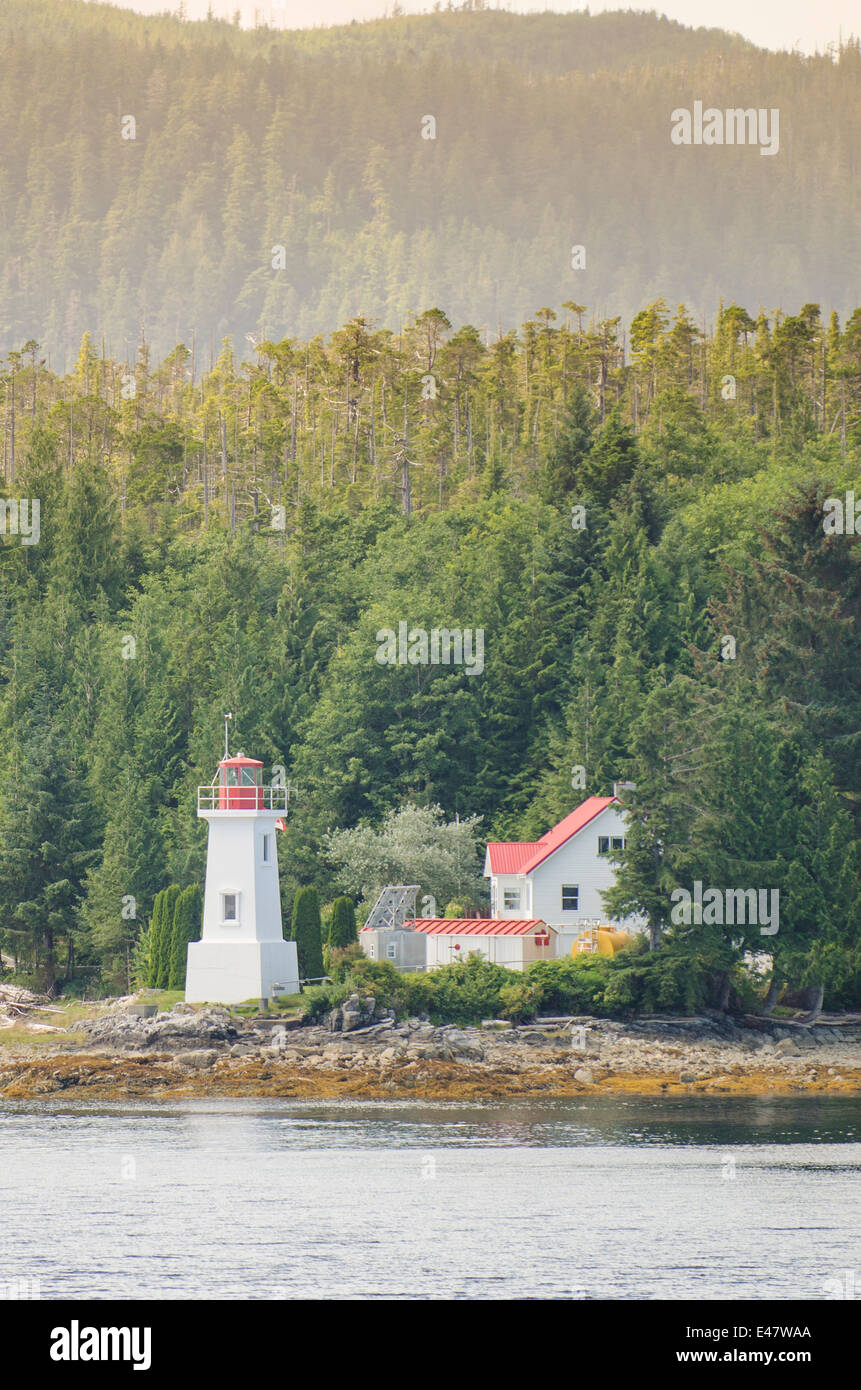 Dryad Point Lighthouse Lightstation signal beacon, Bella Bella, Inside ...