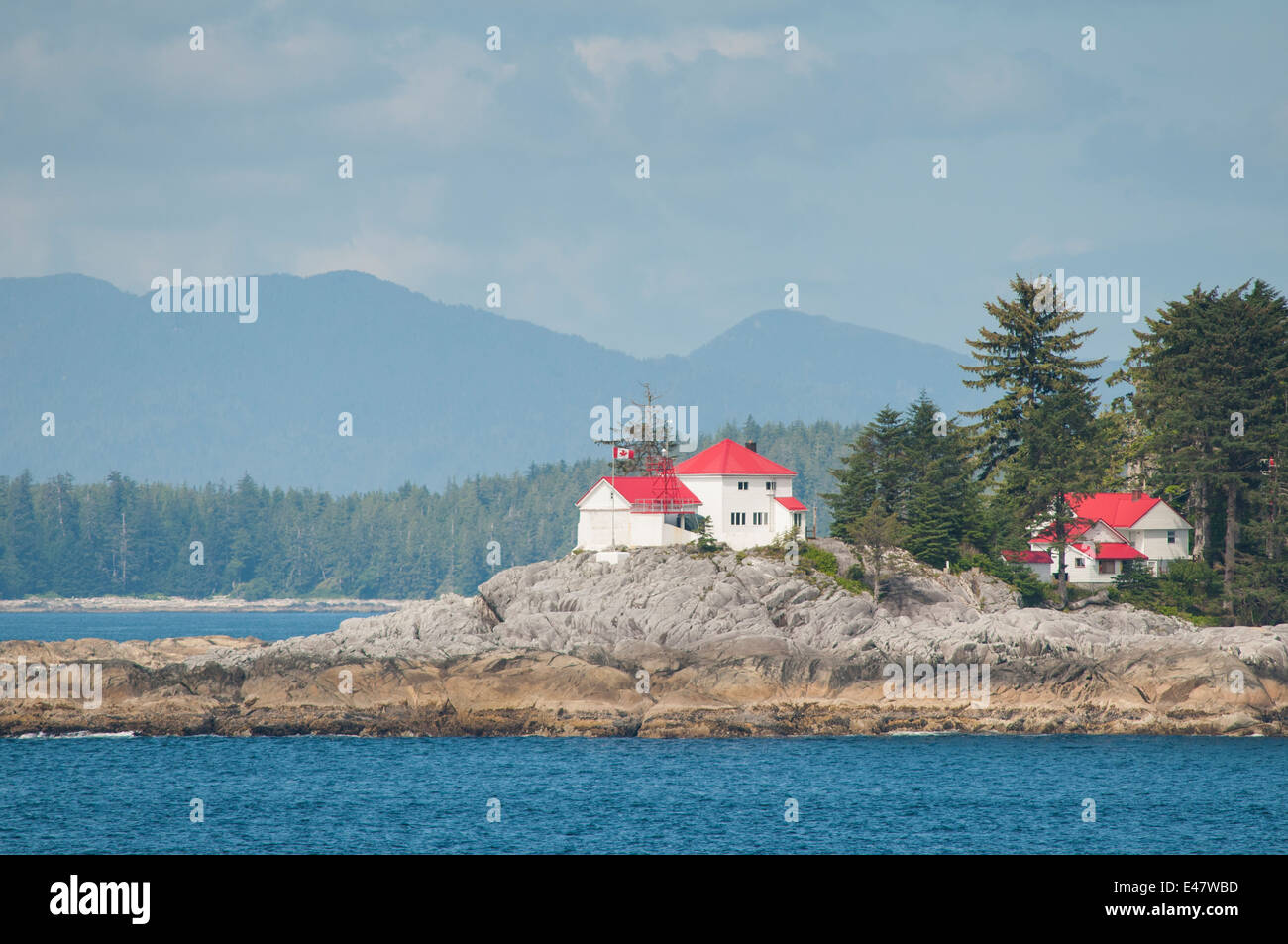 Ivory Island Lighthouse Lightstation beacon signal, Inside Passage ...
