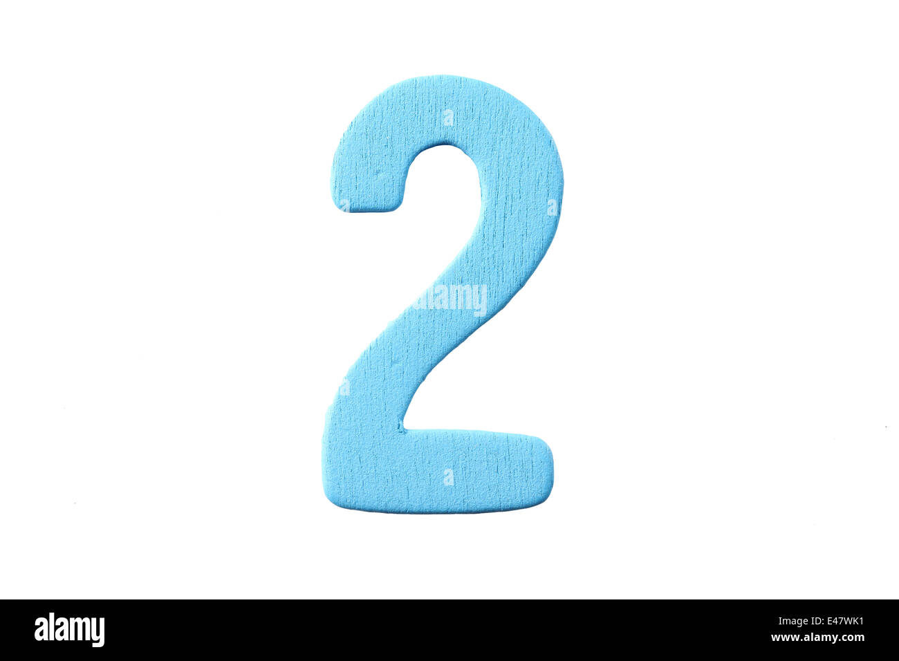 Numbers of wood painted in colorful on white background Stock Photo - Alamy