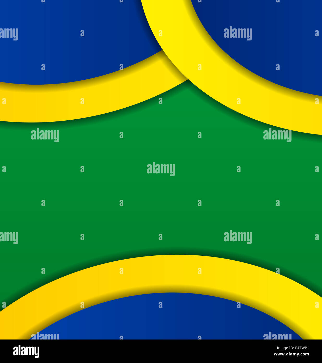 Illustration abstract background in Brazilian colors Stock Photo - Alamy