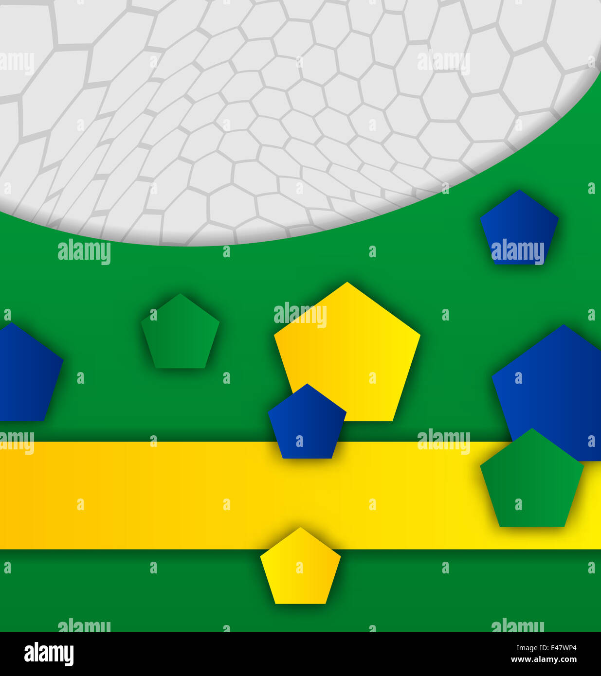 Illustration abstract background in Brazilian colors Stock Photo - Alamy