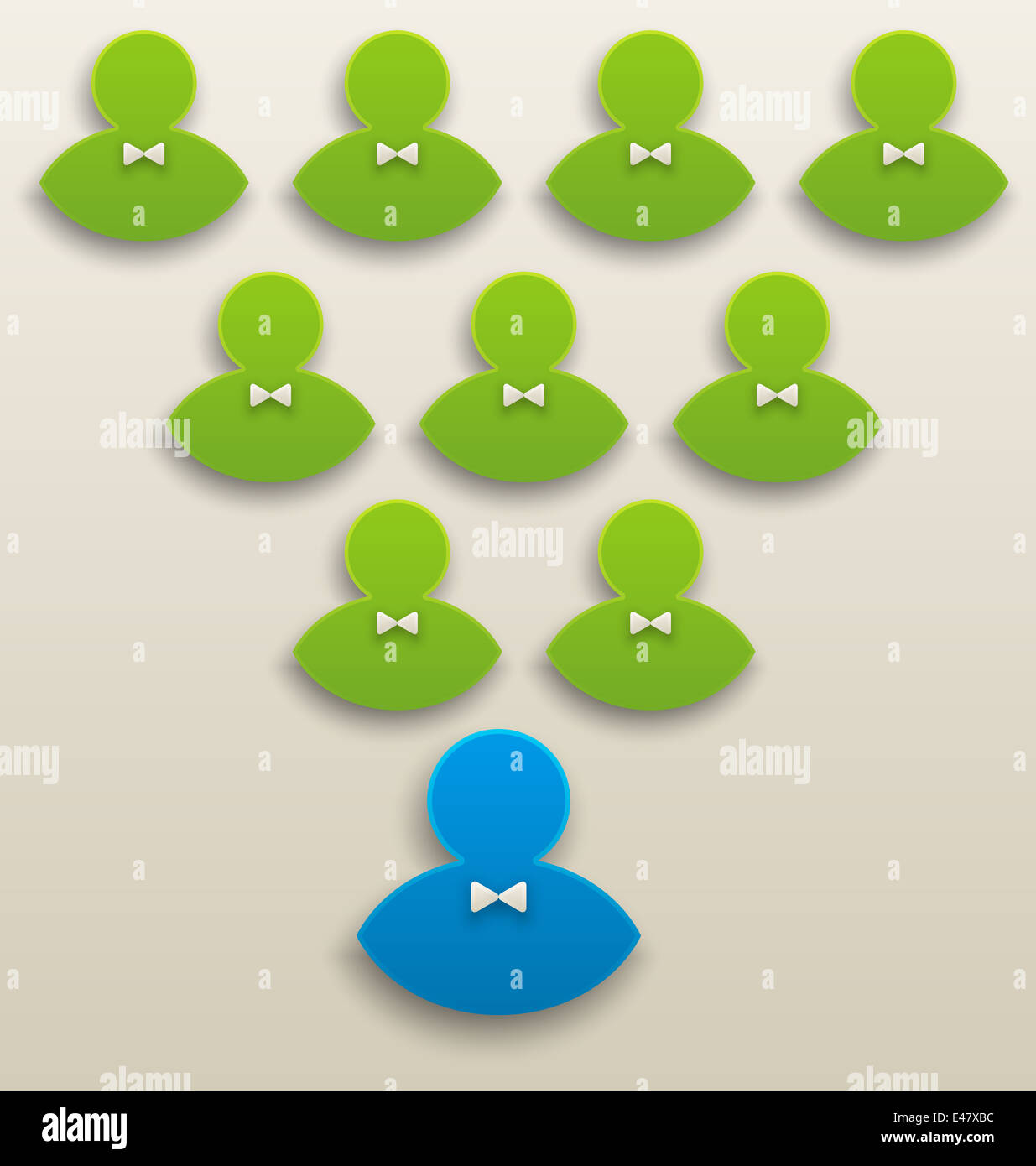 Illustration concept of strong team, leadership, teamwork; togetherness ...