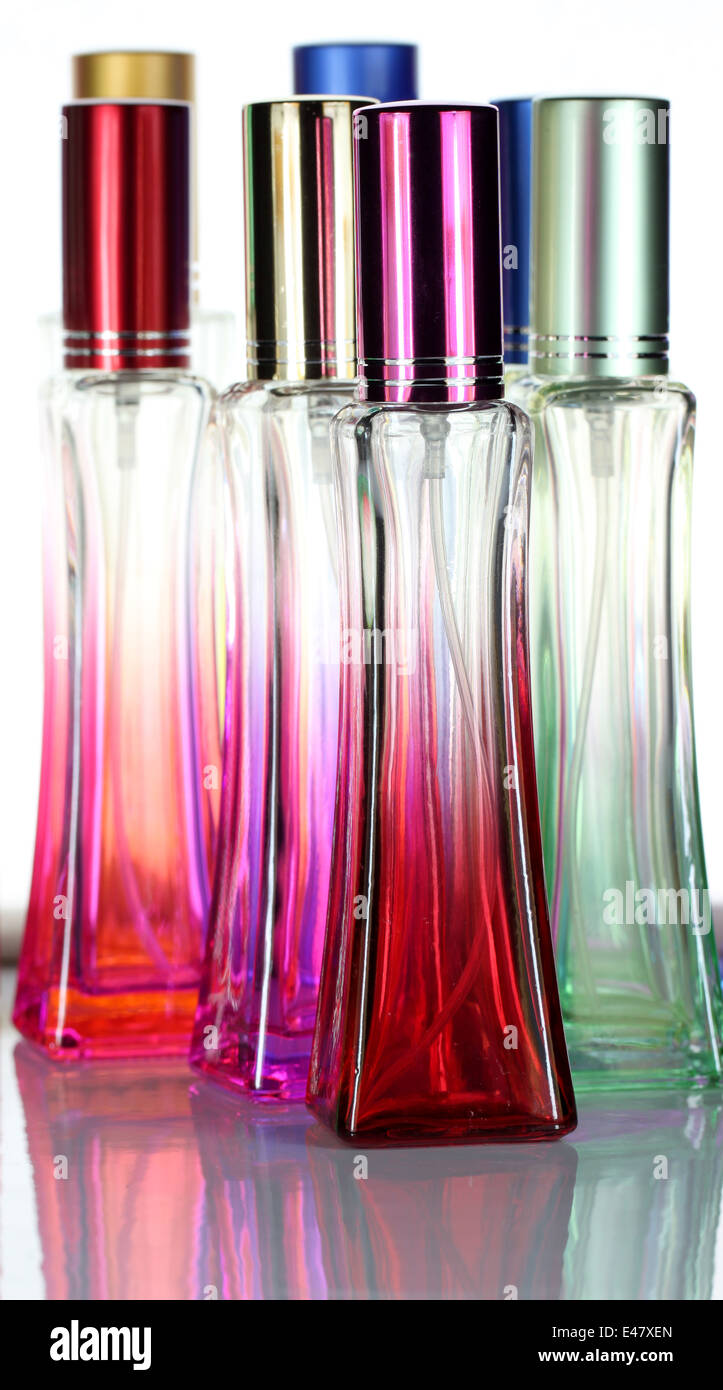Colorful perfume bottles hi-res stock photography and images - Alamy