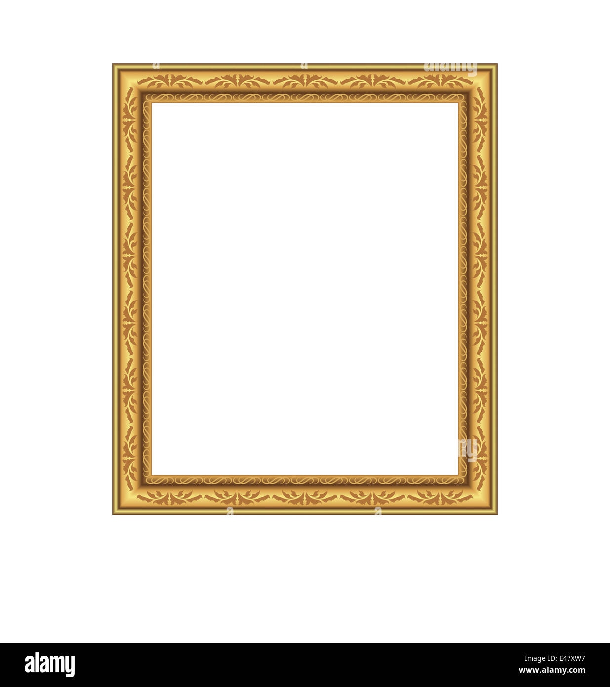 Illustration picture ornate frame isolated on white background - vector ...