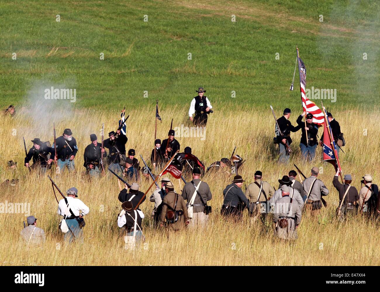 Gettysburg battle actors hi-res stock photography and images - Alamy