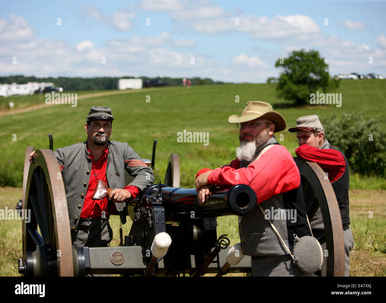 Gettysburg, USA. 4th July, 2014. Forty-six-year-old Jim Plummer from ...