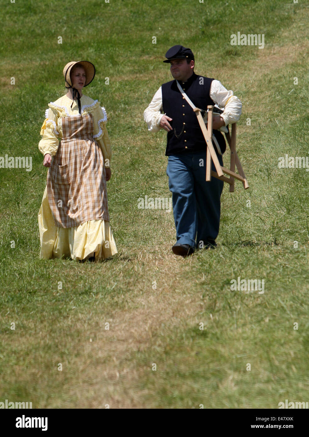 Gettysburg battle actors hi-res stock photography and images - Alamy