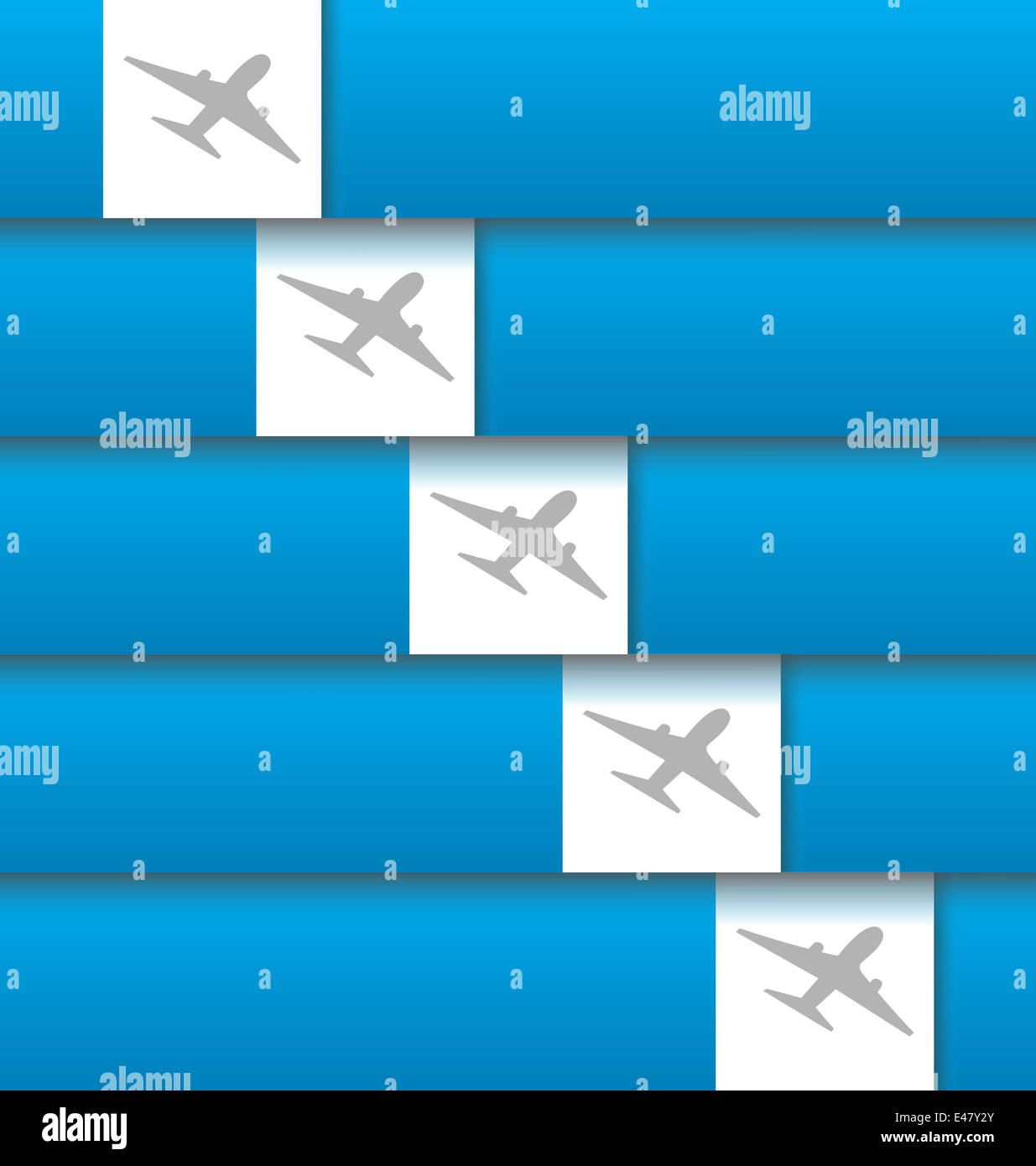 Illustration set of labels with airplanes for aviation company - vector ...