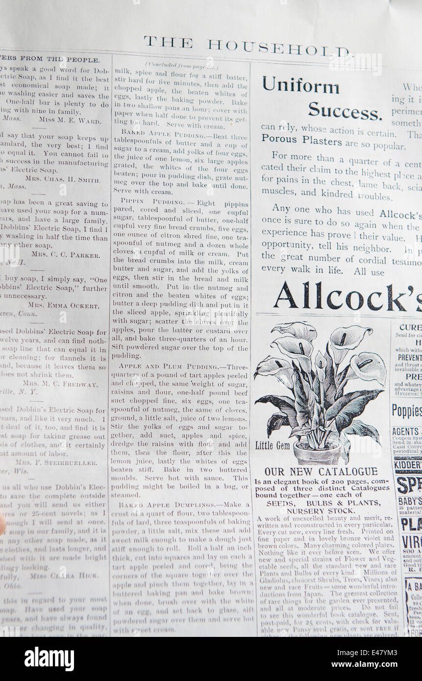 Old newspaper at Fort Saint St James National Historic Site trading ...