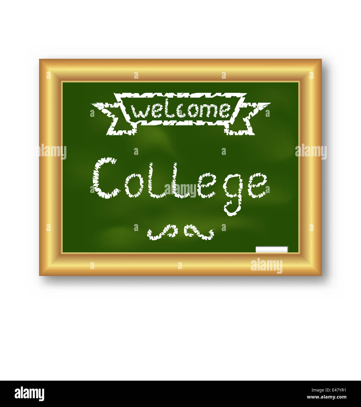 Illustration school blackboard with text, on white background - vector ...