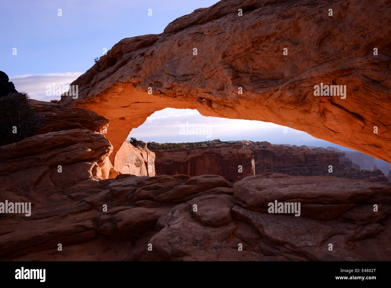 mesa arch arches national park moab Stock Photo - Alamy