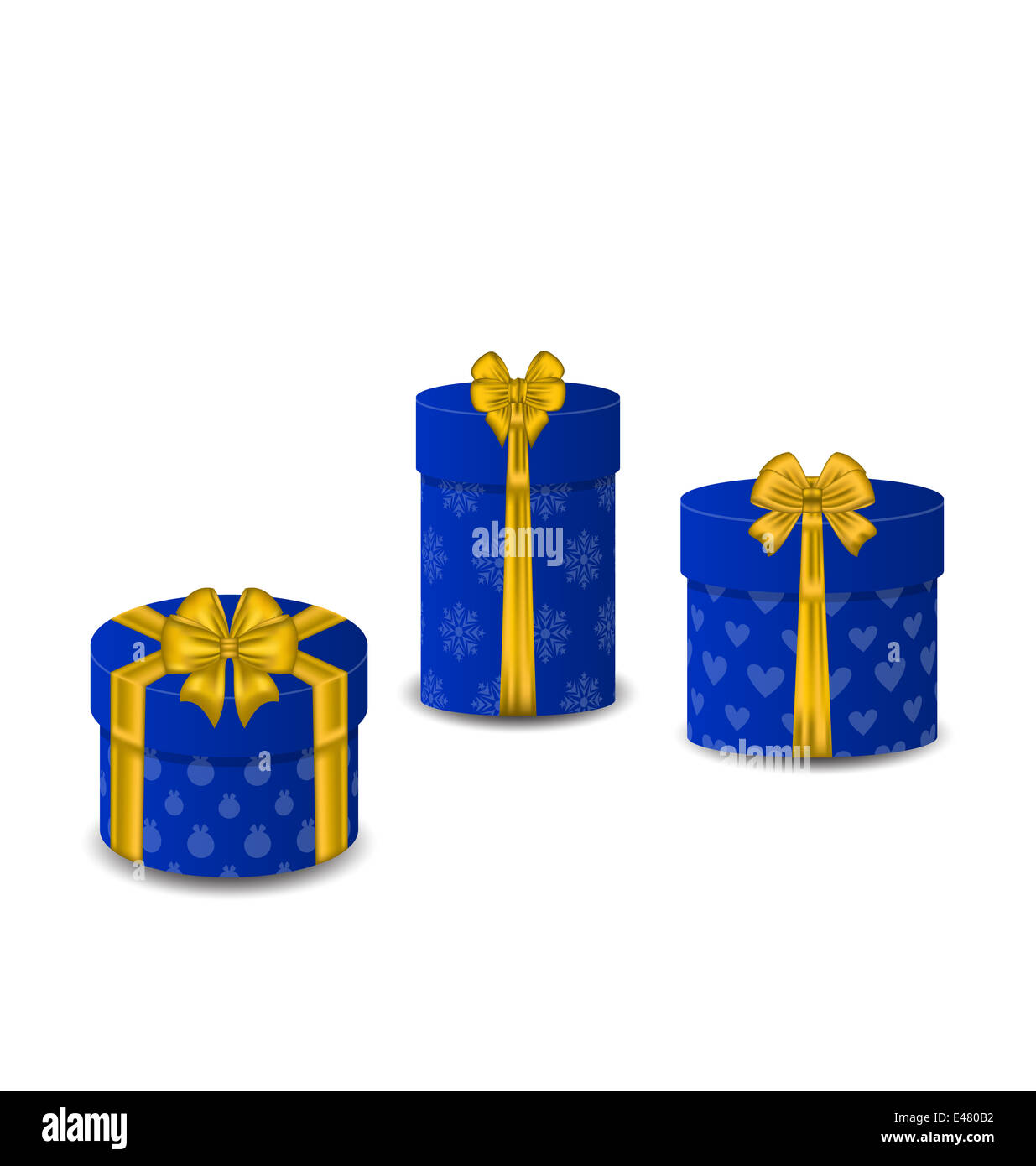 Illustration collection gift boxes isolated on white background ...