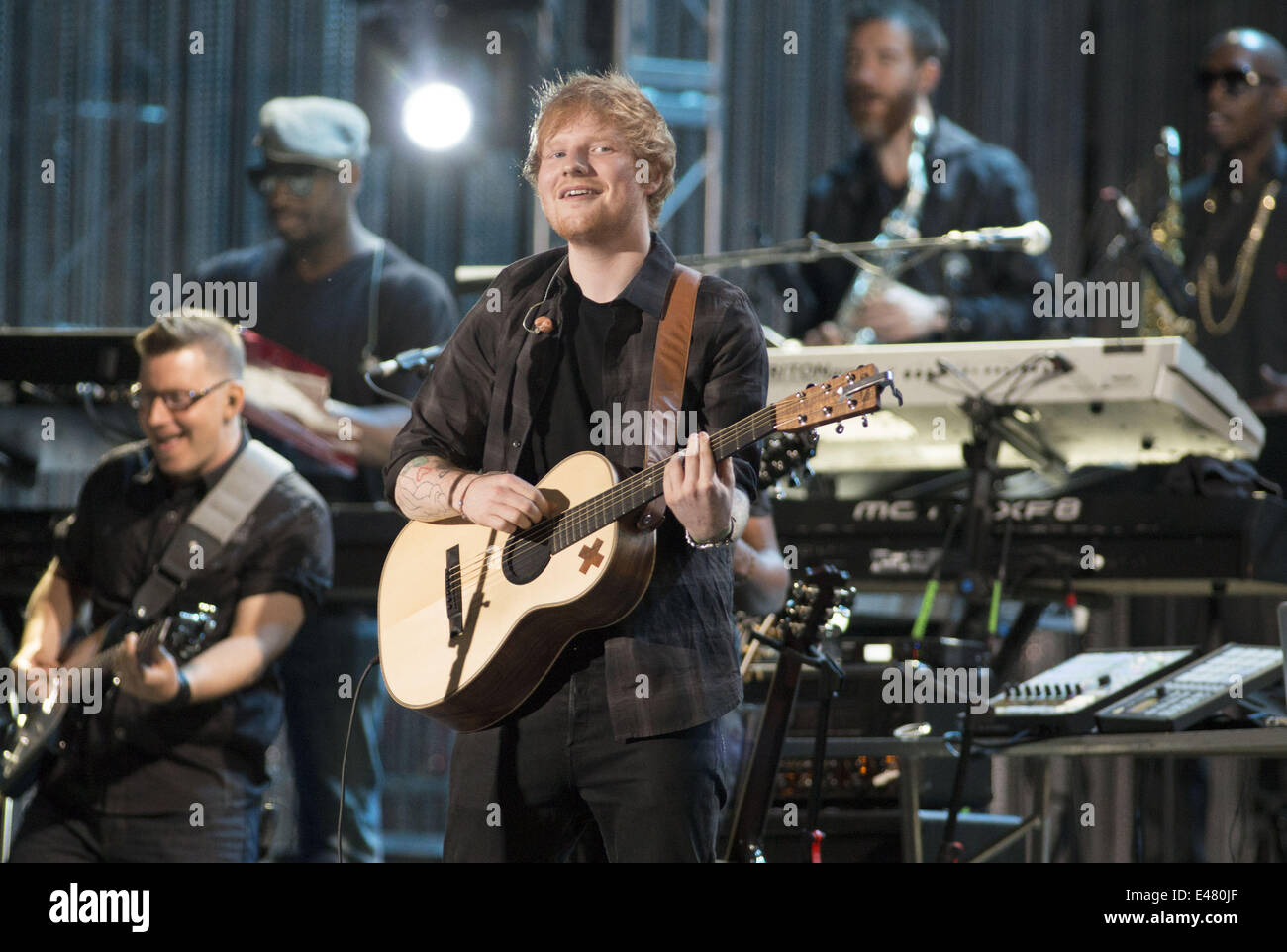 Philadelphia, Pennsylvania, USA. 4th July, 2014. ED SHEERAN, performing ...