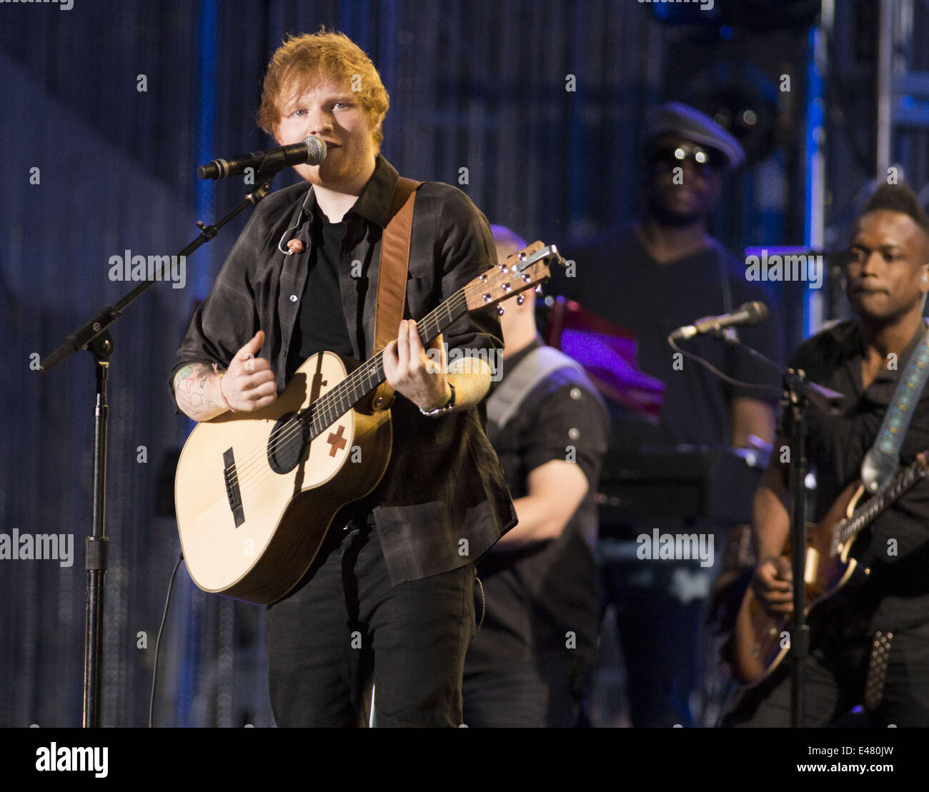 Philadelphia, Pennsylvania, USA. 4th July, 2014. ED SHEERAN, performing ...