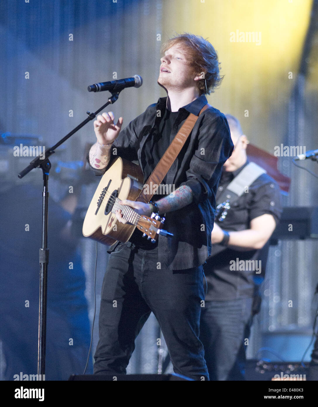 Philadelphia, Pennsylvania, USA. 4th July, 2014. ED SHEERAN, performing ...
