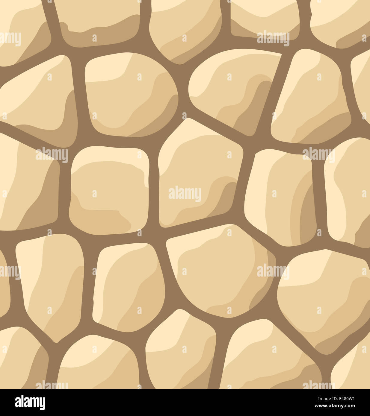 Illustration texture of stones, stone wall background - vector Stock ...