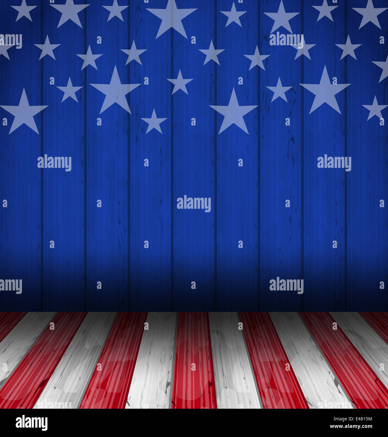 Illustration American Flag for Independence Day, wood texture Stock ...