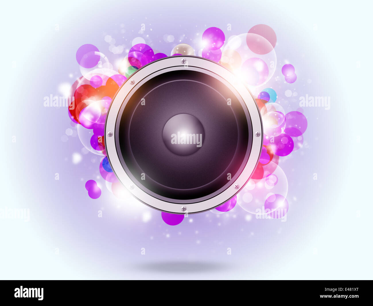 bright abstract music background with colorful blurry lights Stock ...