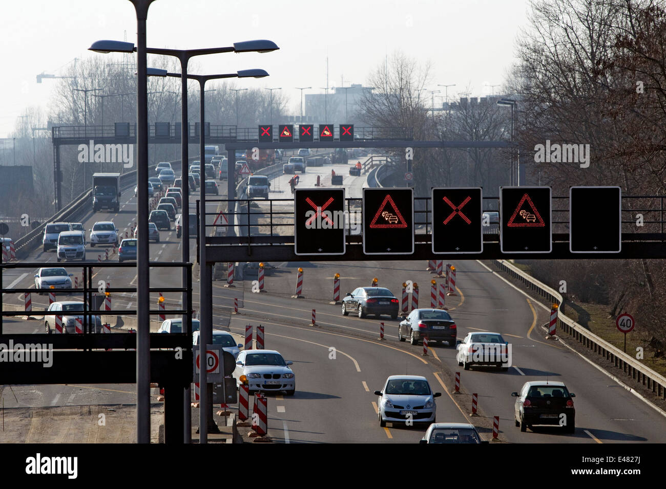Highway construction site Stock Photo - Alamy