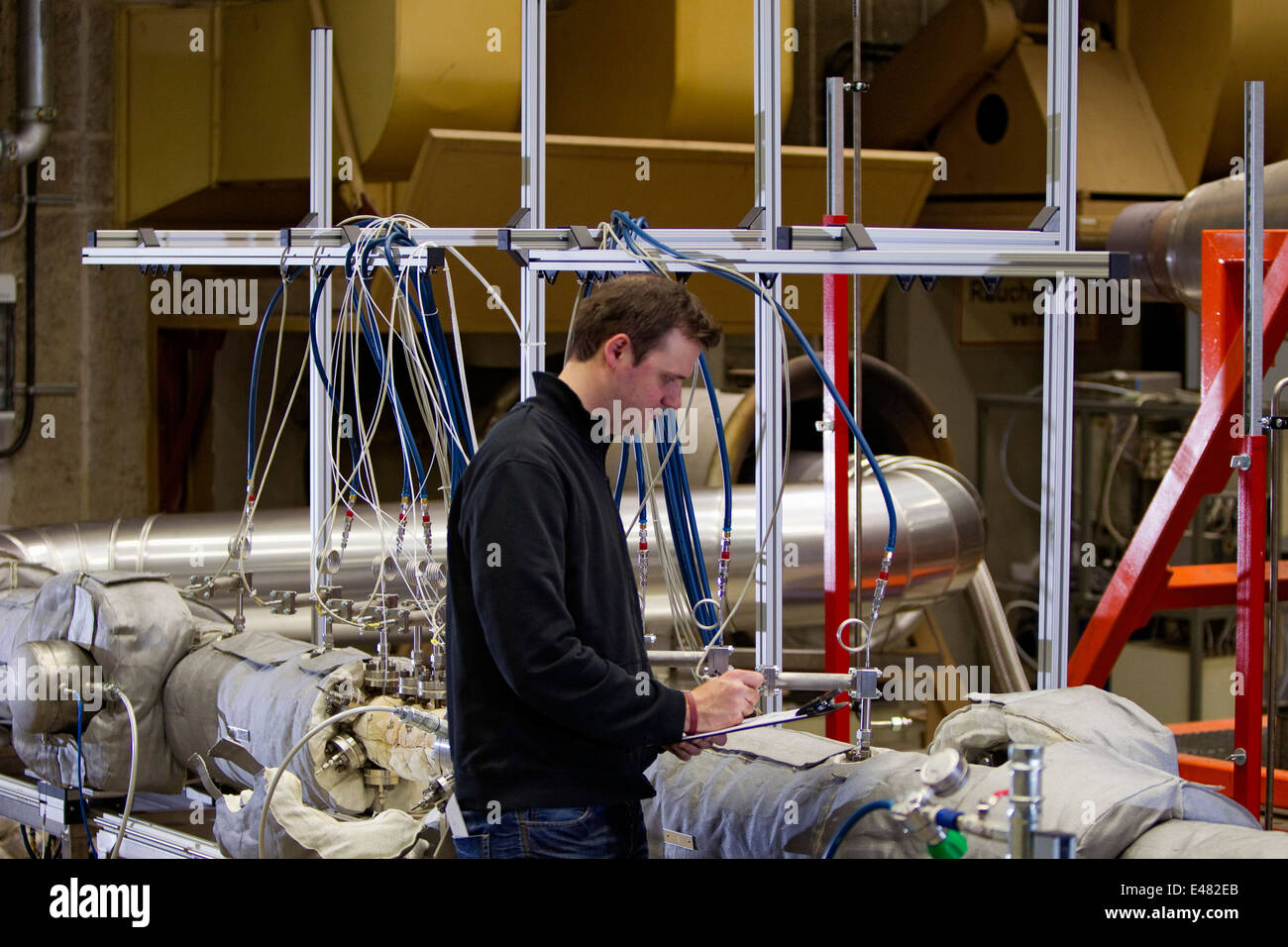 Aircraft engine test stand TU Berlin Stock Photo - Alamy