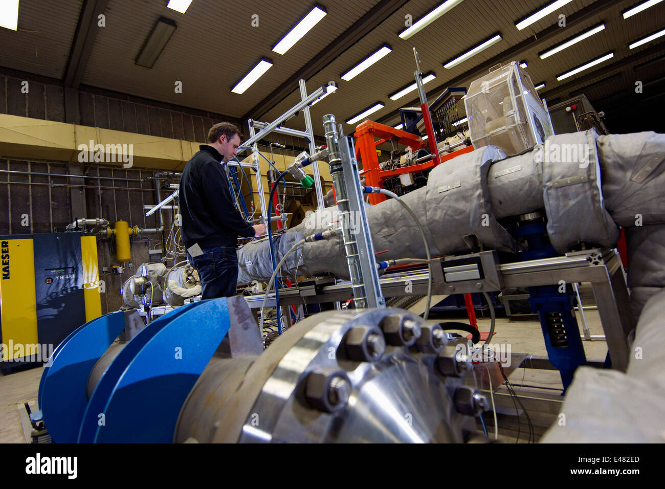 Aircraft engine test stand TU Berlin Stock Photo - Alamy