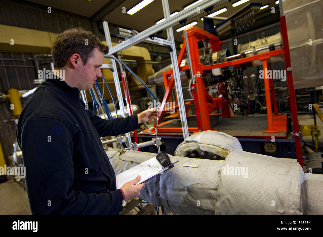 Aircraft engine test stand TU Berlin Stock Photo - Alamy