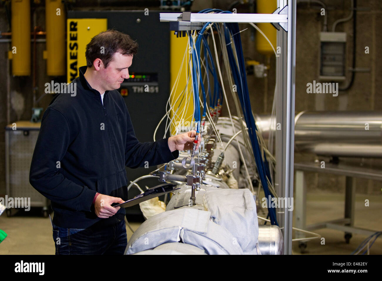 Aircraft engine test stand TU Berlin Stock Photo - Alamy