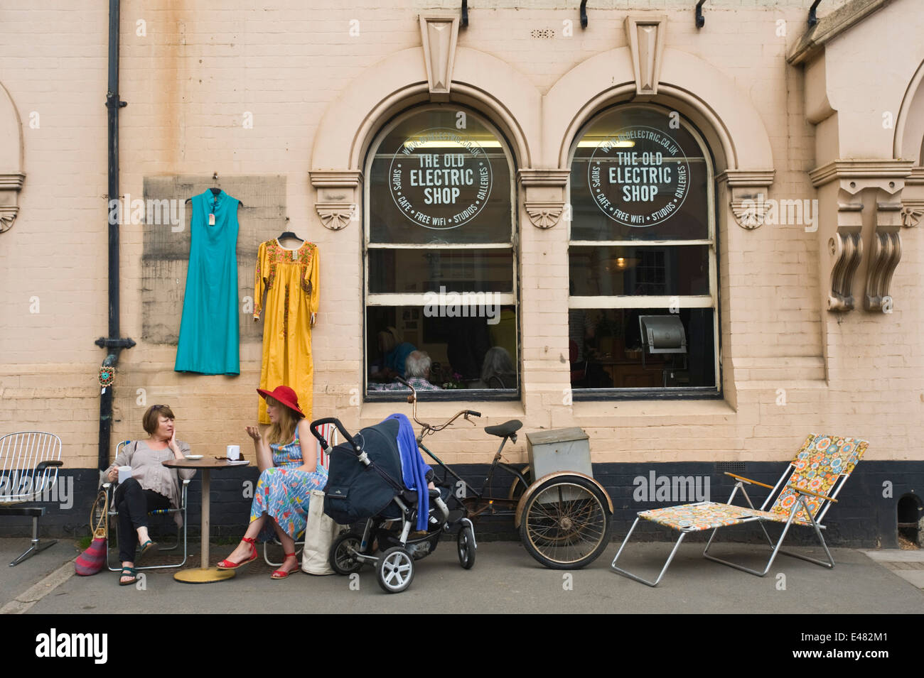 Exterior of The Old Electric Shop during Hay Does Vintage Fayre Hay-on ...