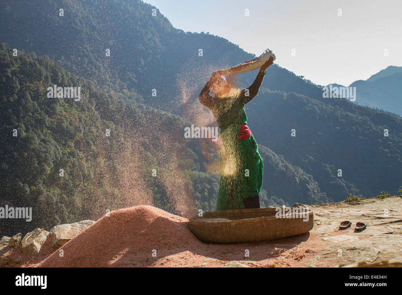 Winnowing hi-res stock photography and images - Alamy