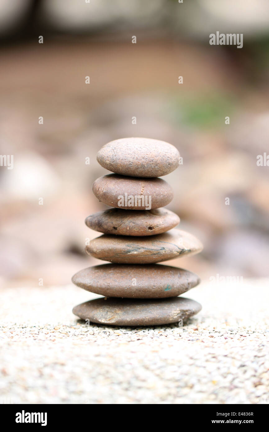 sandstone pyramid in the garden Stock Photo - Alamy
