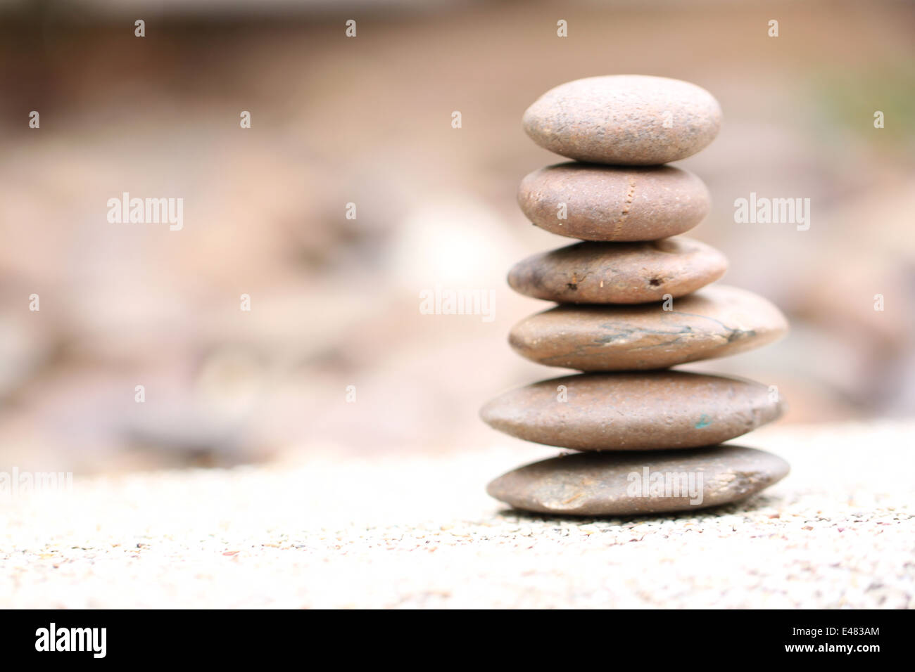 sandstone pyramid in the garden Stock Photo - Alamy
